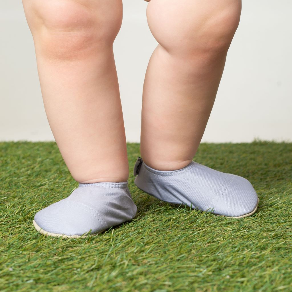 Children's Slipfree Cashmere Pale Grey Shoes